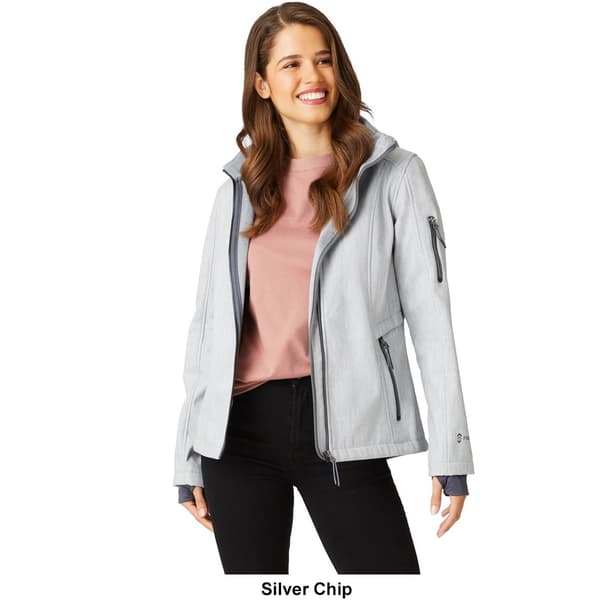 Womens Free Country Aeris Softshell Textured Tweed Active Jacket - Boscov's