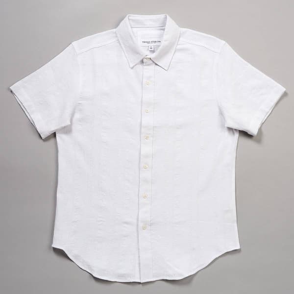 Mens Thomas Sterling Solid Texture Button Down Shirt - Boscov's