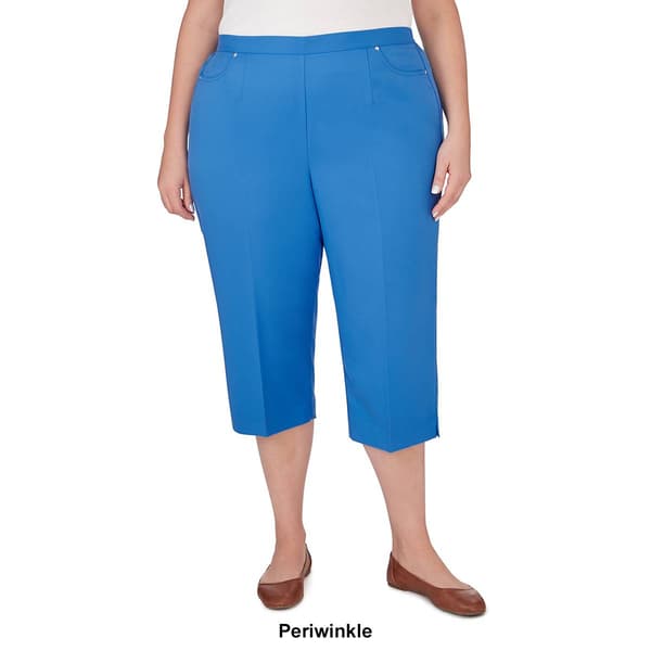 Plus Size Alfred Dunner Paradise Island Twill Capri Pants - Boscov's