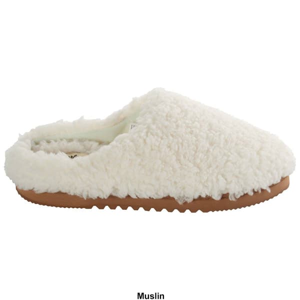 Womens Dearfoams® Fiona Teddy Clog Slippers - Boscov's