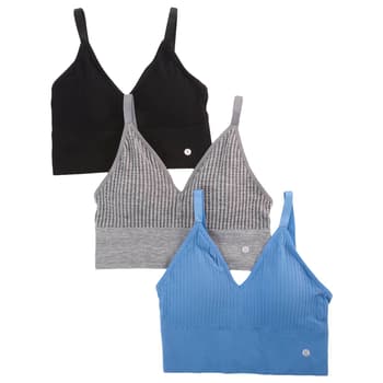 Womens Layer 8 3pk. Seamless Chain Link Bralettes L8LB4007 - Boscov's