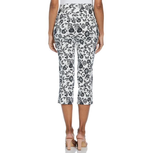 Petite Rafaella® Pull On Floral Rivet Detail Capri - Boscov's
