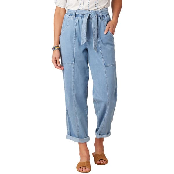 Womens Democracy ”Ab Solution” Skyrise Roll Cuff Barrel Pants - Boscov's