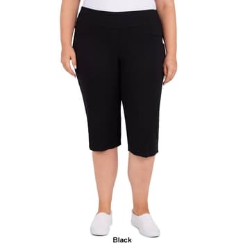 Plus Size Ruby Rd. Key Items Millennium Tech Clam Digger Pants - Boscov's