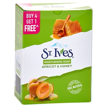 St. Ives 5pk. Apricot & Honey Moisturizing Bar Soap - Boscov's