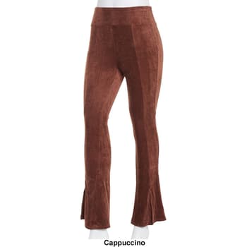 Juniors No Comment Knit Corduroy Flare Front Slit Pants - Boscov's