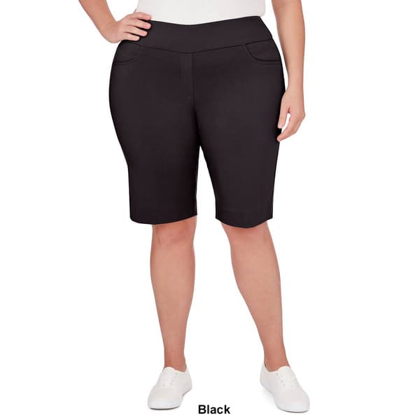 Plus Size Ruby Rd. Key Items Pull On Solar Tech Bermuda Shorts - Boscov's