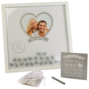 Wedding Wishes Heart Token Frame - Boscov's