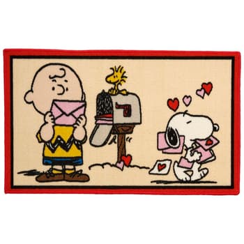 Nourison Peanuts Valentines Day Mailbox Mat - Boscov's