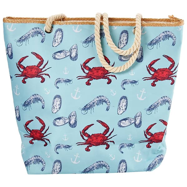 Renshun Canvas Crab Beach Tote - Blue - Boscov's