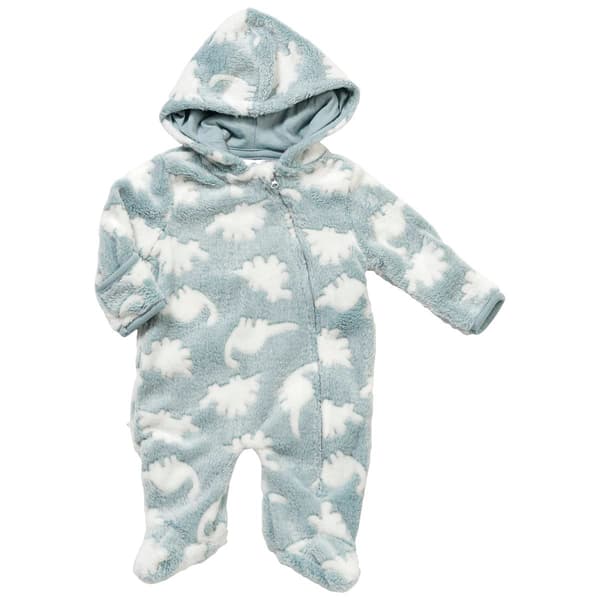 Baby Boy (3-9M) Little Beginnings® Dino Embossed Fleece Coveralls ...