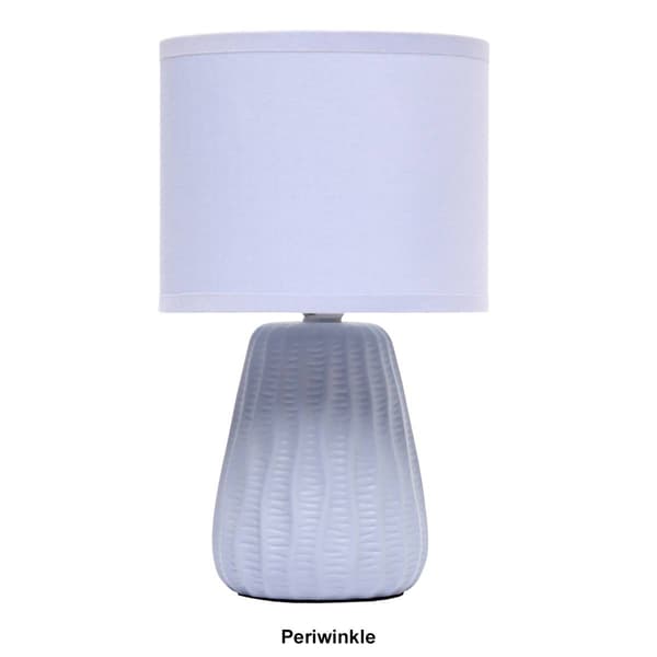 Simple Designs 11in. Modern Ceramic Texture Table Lamp - Boscov's