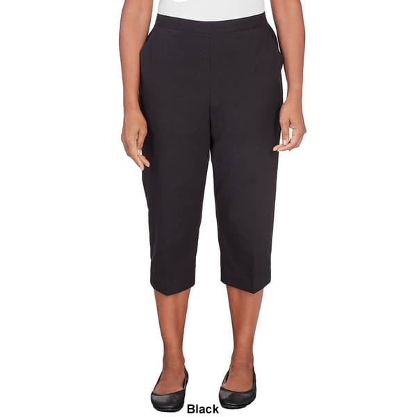 Womens Alfred Dunner Classic Neutrals Twill Pull On Capri Pants - Boscov's