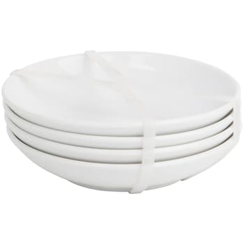 5.5in. White Round Shallow Bowls - Set of 4 - Boscov's
