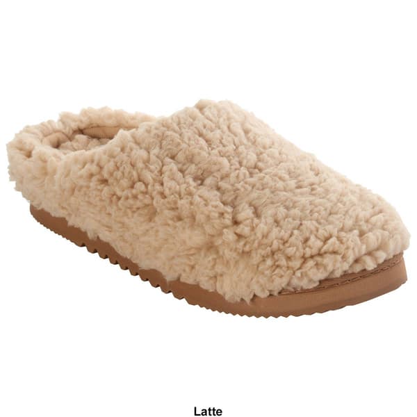 Womens Dearfoams® Fiona Teddy Clog Slippers - Boscov's