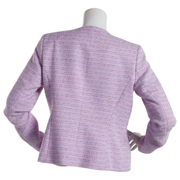 Womens Kasper Tweed Jacket w/Fringe Flap Pockets - Boscov's