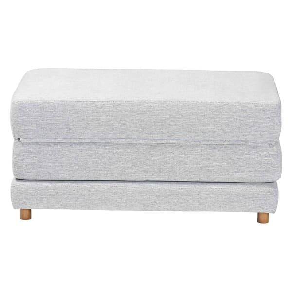 Baxton Studio Sabriel Modern Fabric Convertible Sleeper Ottoman - Boscov's