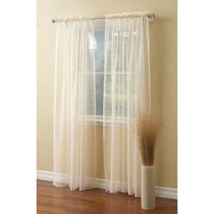 Priscilla Bridal Lace Rod Pocket Curtain Panel - Boscov's