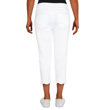 Womens Ruby Rd. Botanical Garden Capri Pants with Scallop Hem - Boscov's