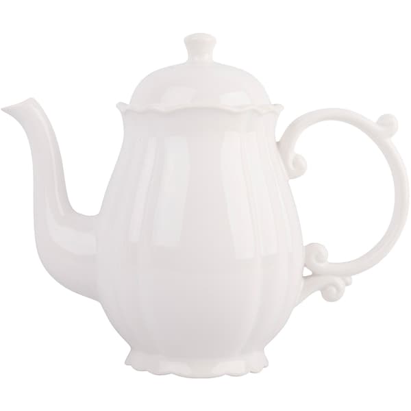 Home Essentials 43oz. White Belly Shape Teapot - Boscov's