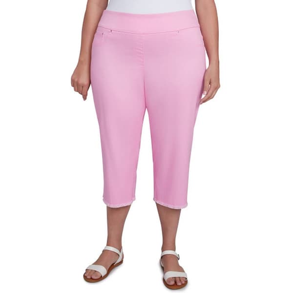 Plus Size Ruby Rd. Spring Oasis Solid Denim Capri Pants - Boscov's