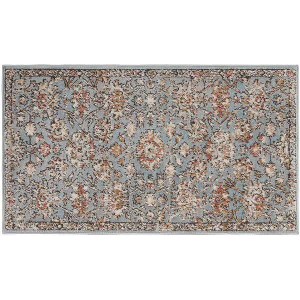 Nourison Quarry Jacquard Accent Rug - Aqua - Boscov's