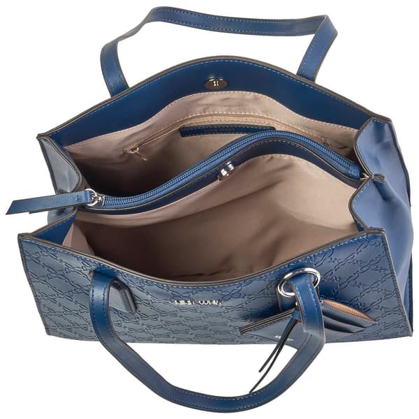 Nine West Therese Carryall Embossed Logo Tote w/ Card Holder - Boscov's