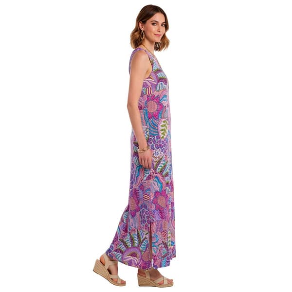 Plus Size MSK Sleeveless Abstract 3 O-Ring Maxi Dress - Boscov's