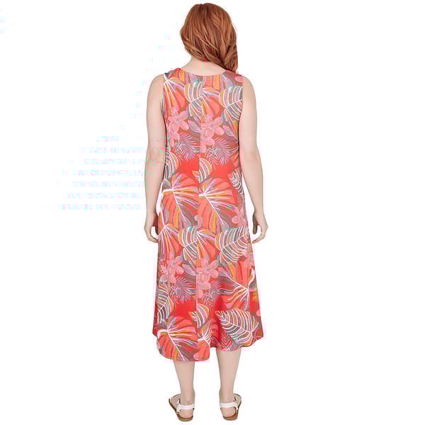 Petite Ruby Rd. Sleeveless Tropical High Low Hem Dress - Boscov's