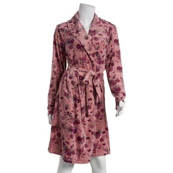 Womens Jessica Simpson Floral Velour Wrap Robe - Boscov's