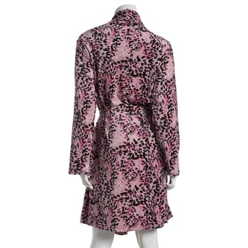 Womens Jessica Simpson Leopard Velour Wrap Robe - Boscov's