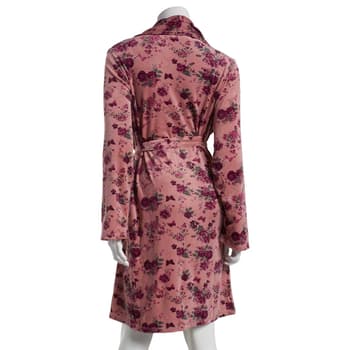 Womens Jessica Simpson Floral Velour Wrap Robe - Boscov's