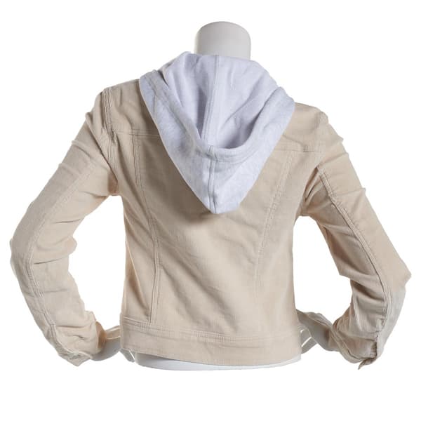 Juniors Wallflower Lily Corduroy Hoodie Jacket - Boscov's