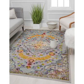 Rugs America™ Hailey Wildflower Bouquet Transitional Vintage Area Rug ...