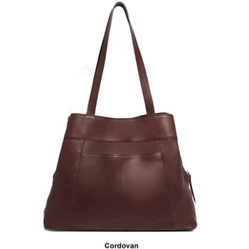American Leather Co. Denver Triple Entry Shopper Tote - Boscov's