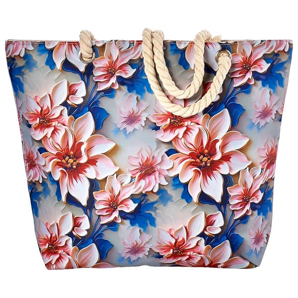 Renshun 3D White Floral Tote - Boscov's