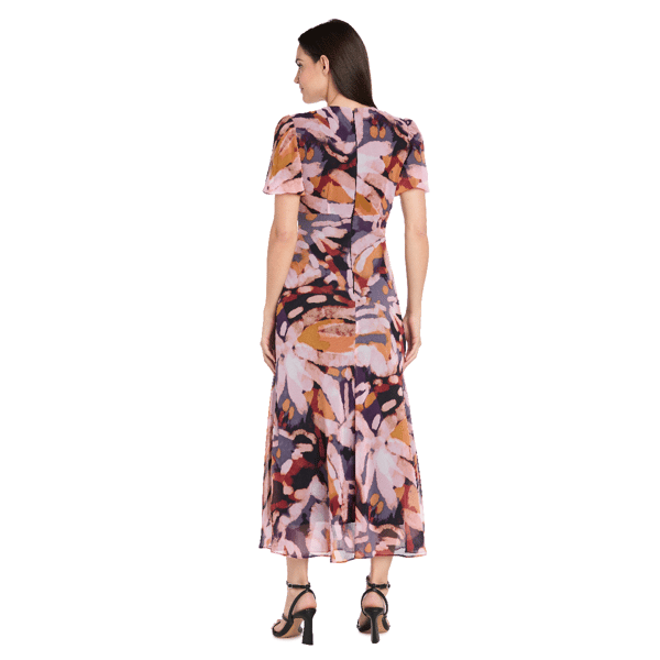 Women R&M Richards Daytime Floral Rhapsody Midi Dress - Boscov's