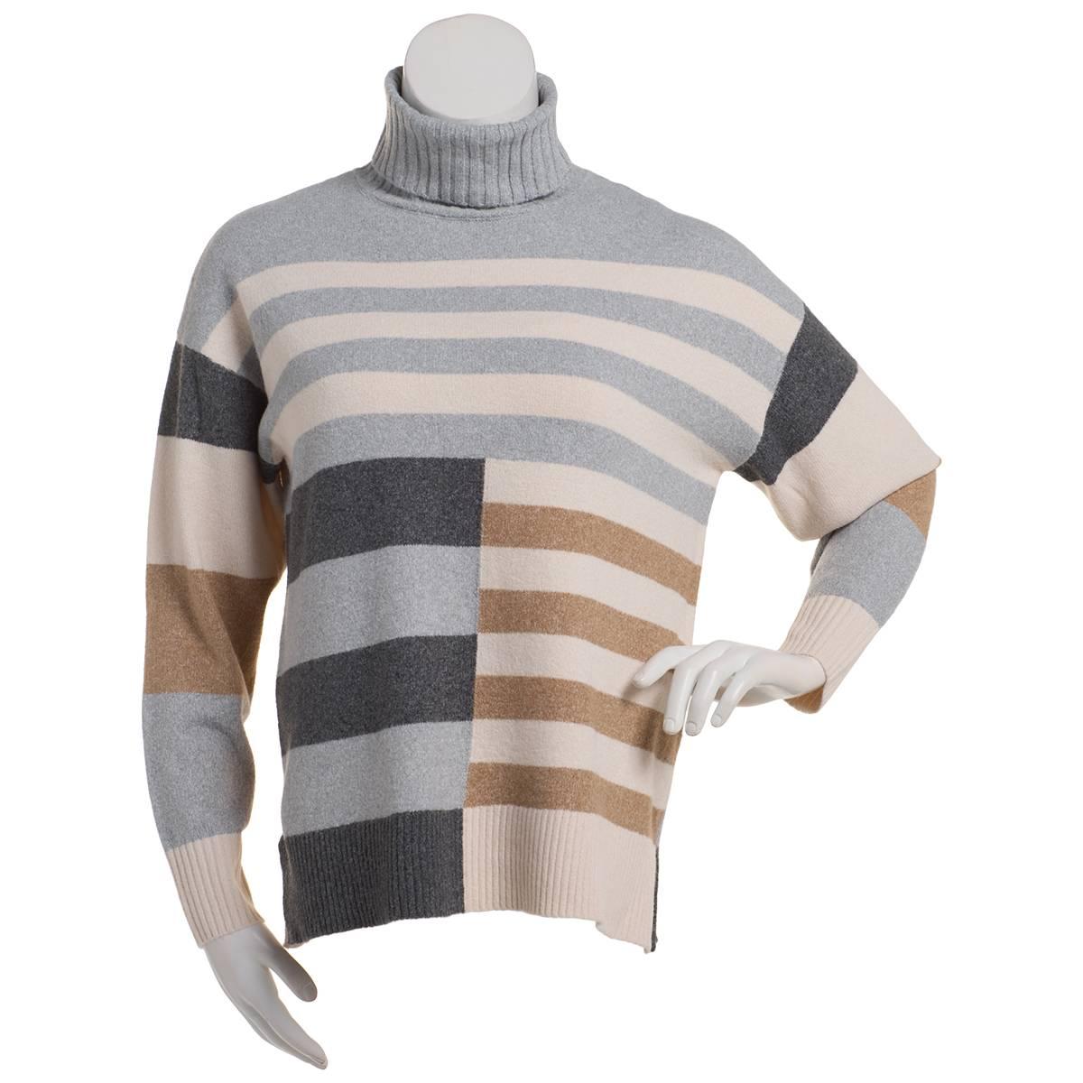 Click here for Petite Preswick & Moore(R) Spliced Stripe Turtlene... prices