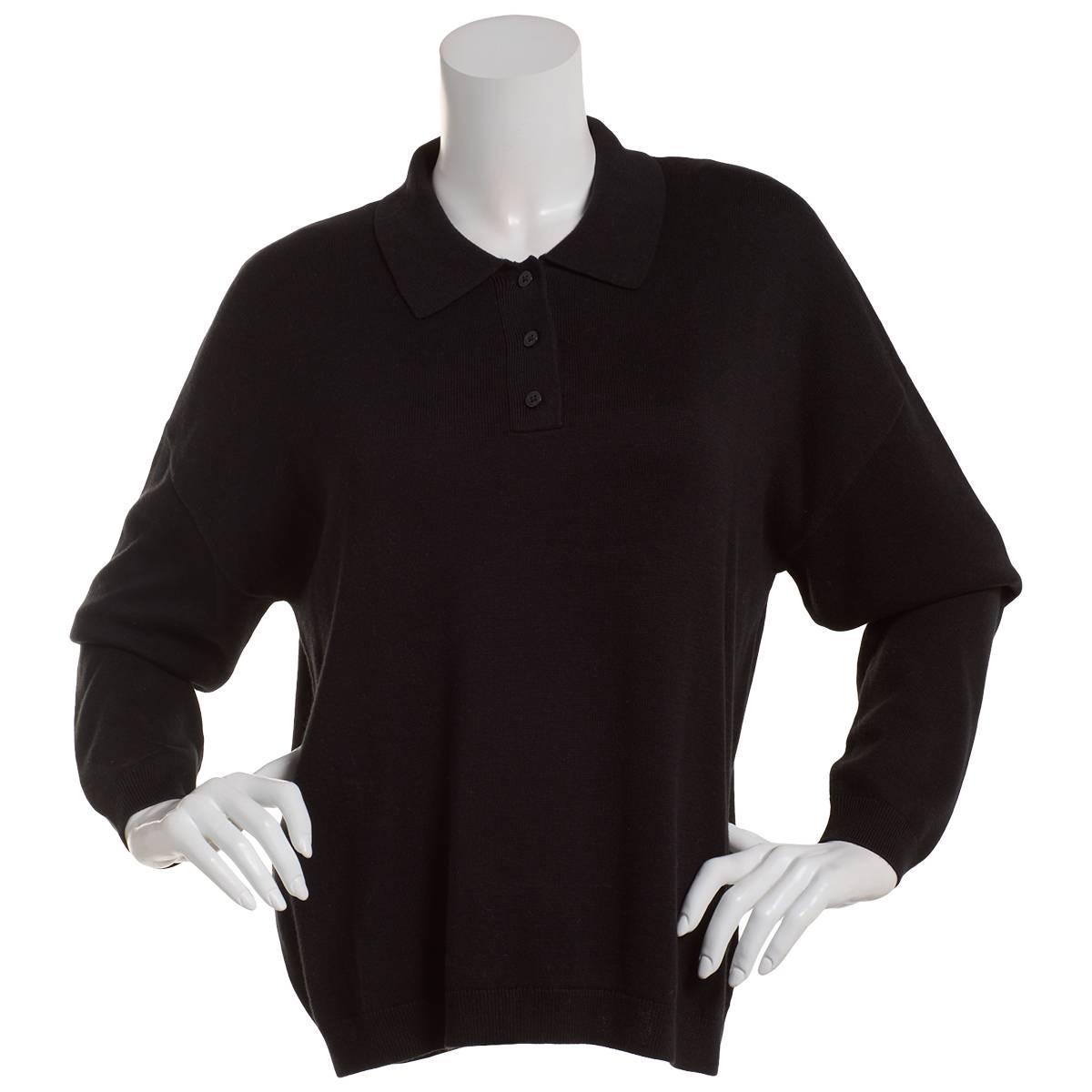 Click here for Petite Preswick & Moore(R) Solid Collar Polo Sweat... prices