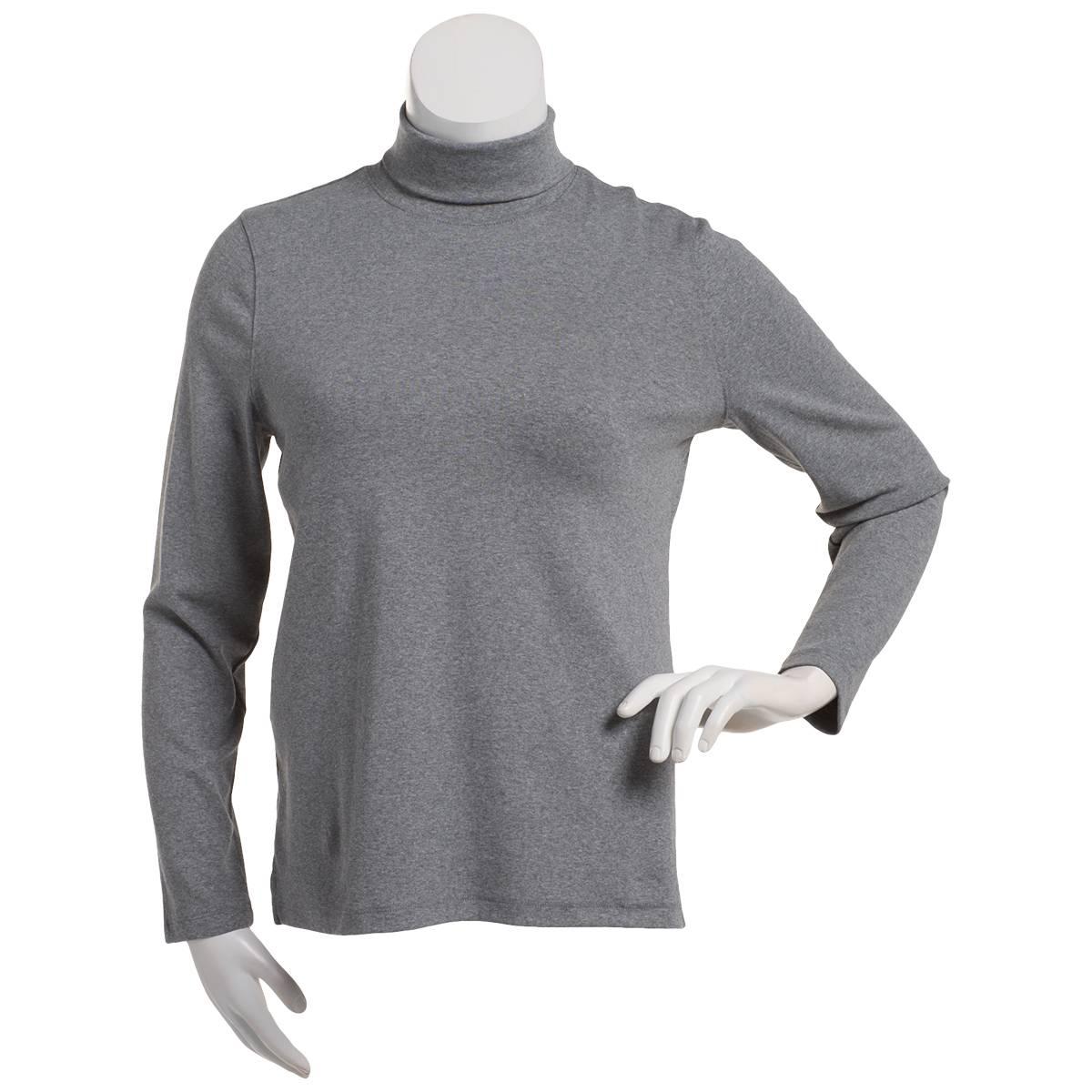 Click here for Womens Preswick & Moore(R) Long Sleeve Solid Turtl... prices