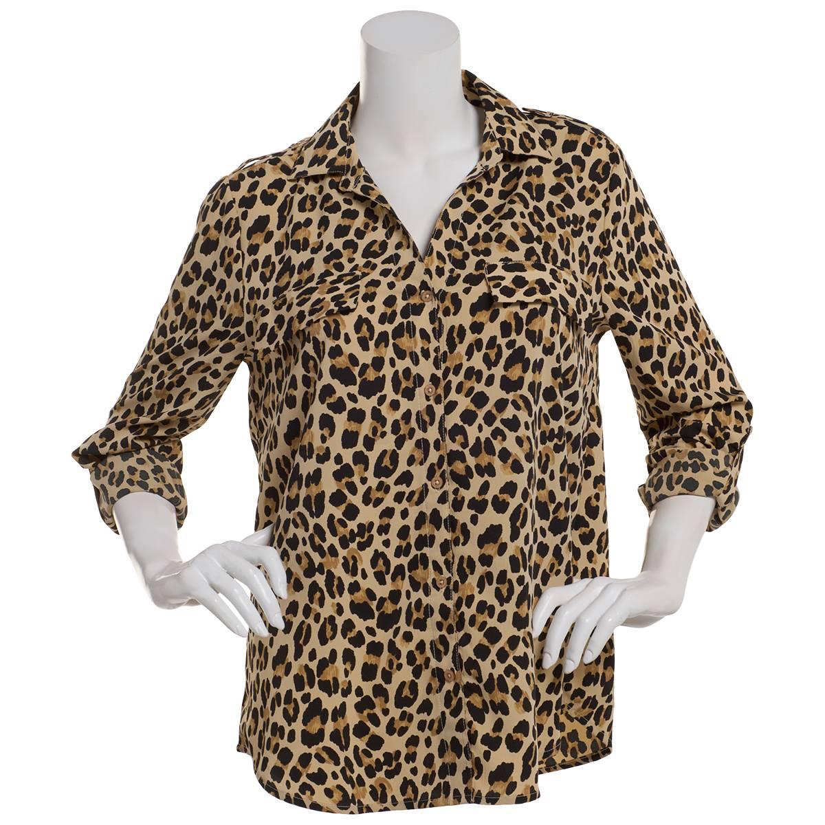 Click here for Petite Preswick & Moore(R) 3/4 Sleeve Animal Casua... prices
