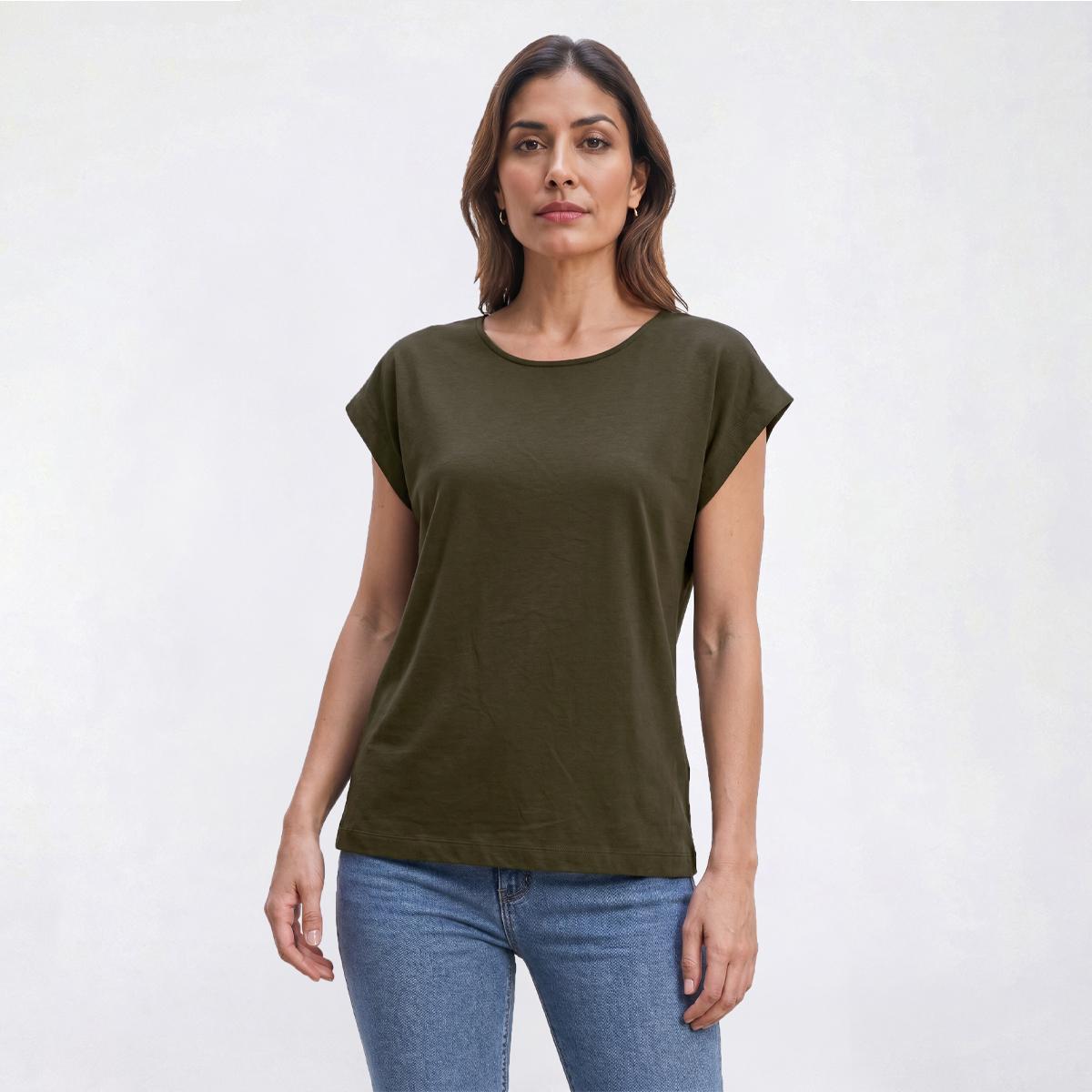 Click here for Petite Preswick & Moore(R) Short Extended Sleeve S... prices