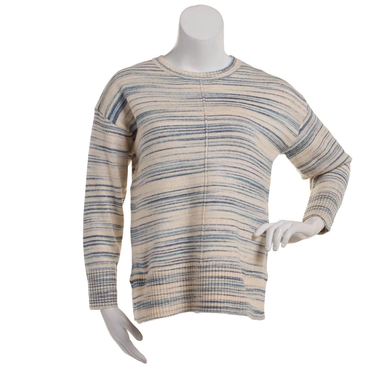 Click here for Petite Preswick & Moore(R) Space Dye Crew Neck Tun... prices