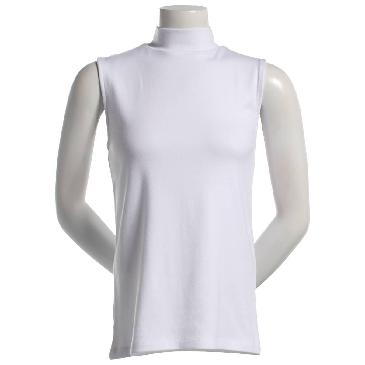 Click here for Petite Architect(R) Mock Neck Sleeveless Tee prices