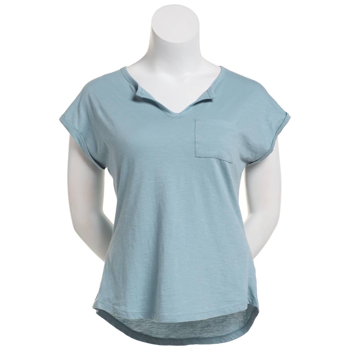Click here for Petite Architect(R) Extend Sleeve Split Neck One P... prices