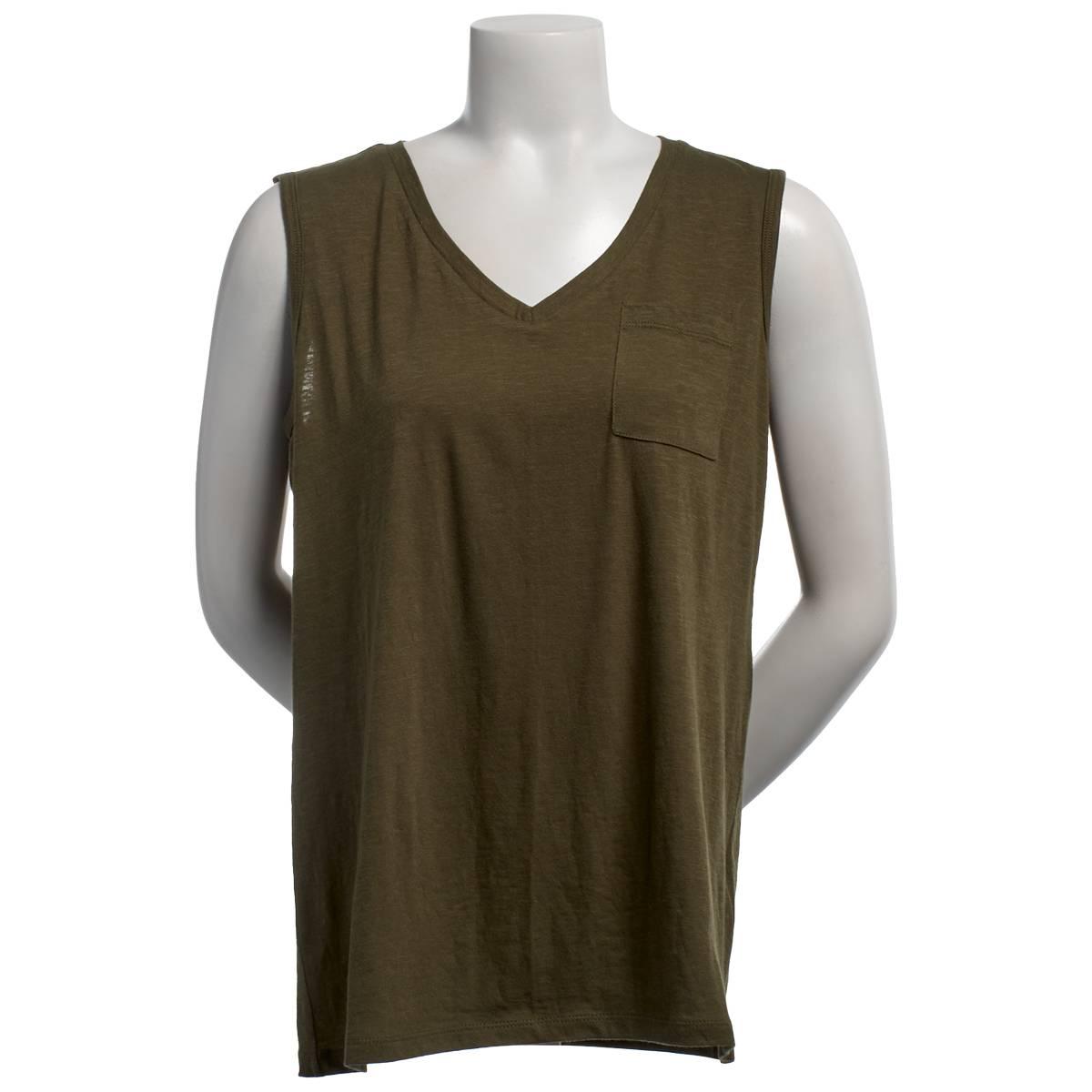 Click here for Womens Architect(R) Sleeveless V-Neck Patch Pocket... prices