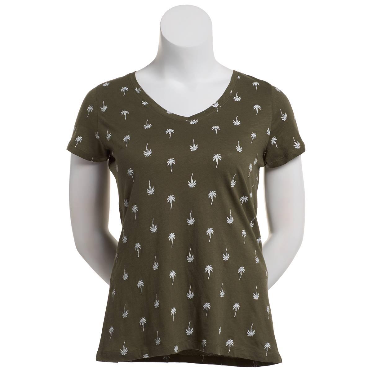 Click here for Petite Architect(R) Short Sleeve Palm Trees Tee prices