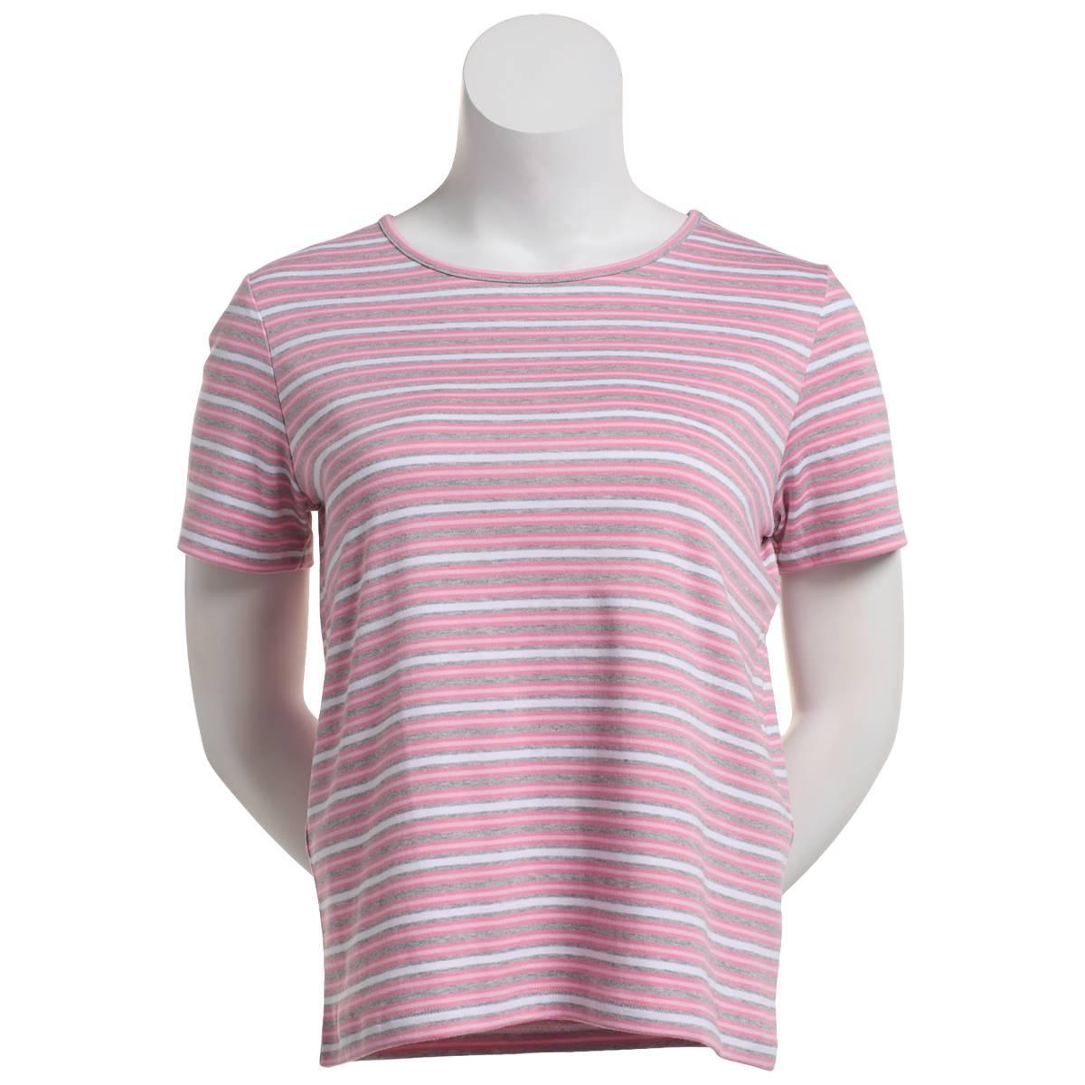 Click here for Plus Size Hasting & Smith Short Sleeve Stripe Crew... prices
