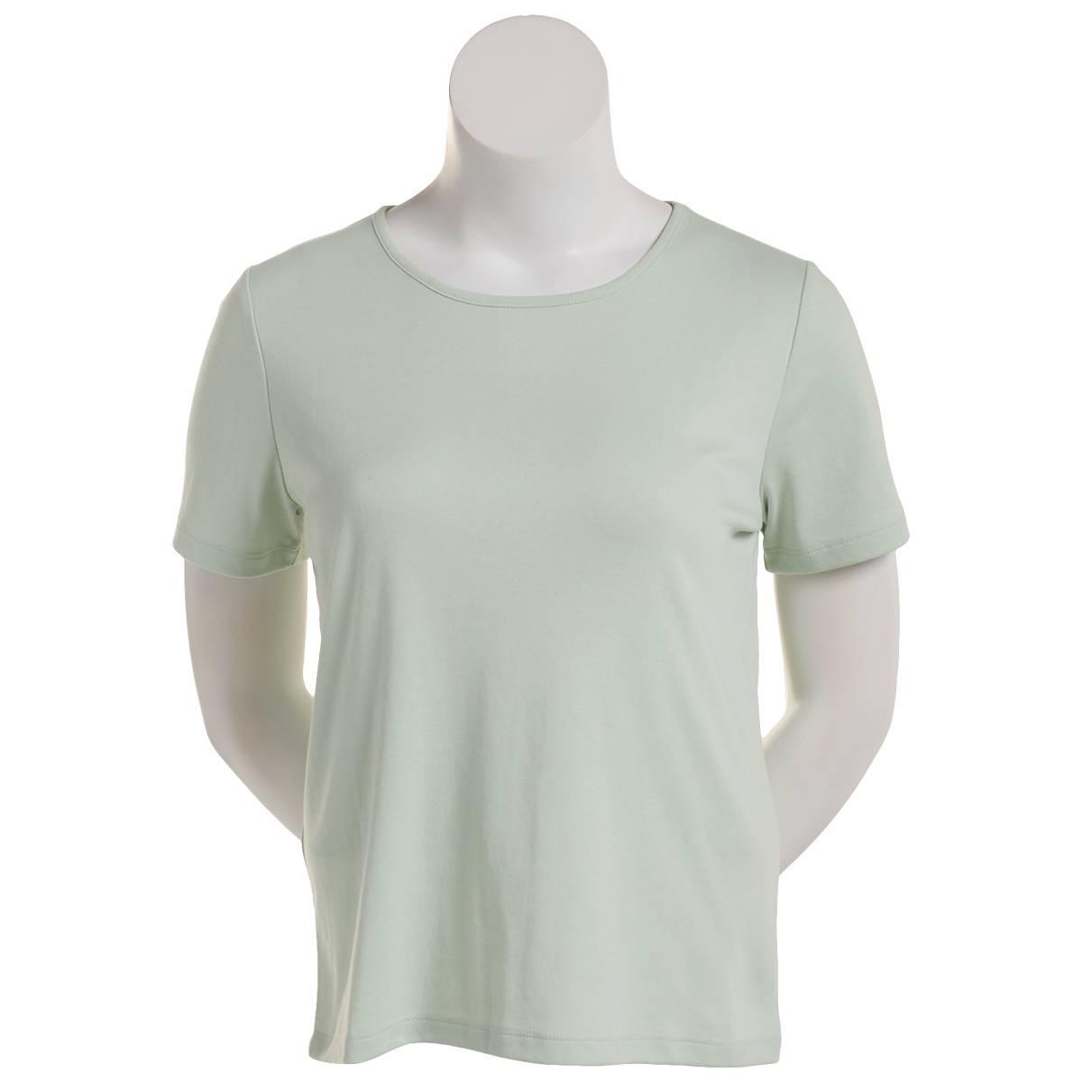 Click here for Petite Hasting & Smith Short Sleeve Solid Crew Nec... prices