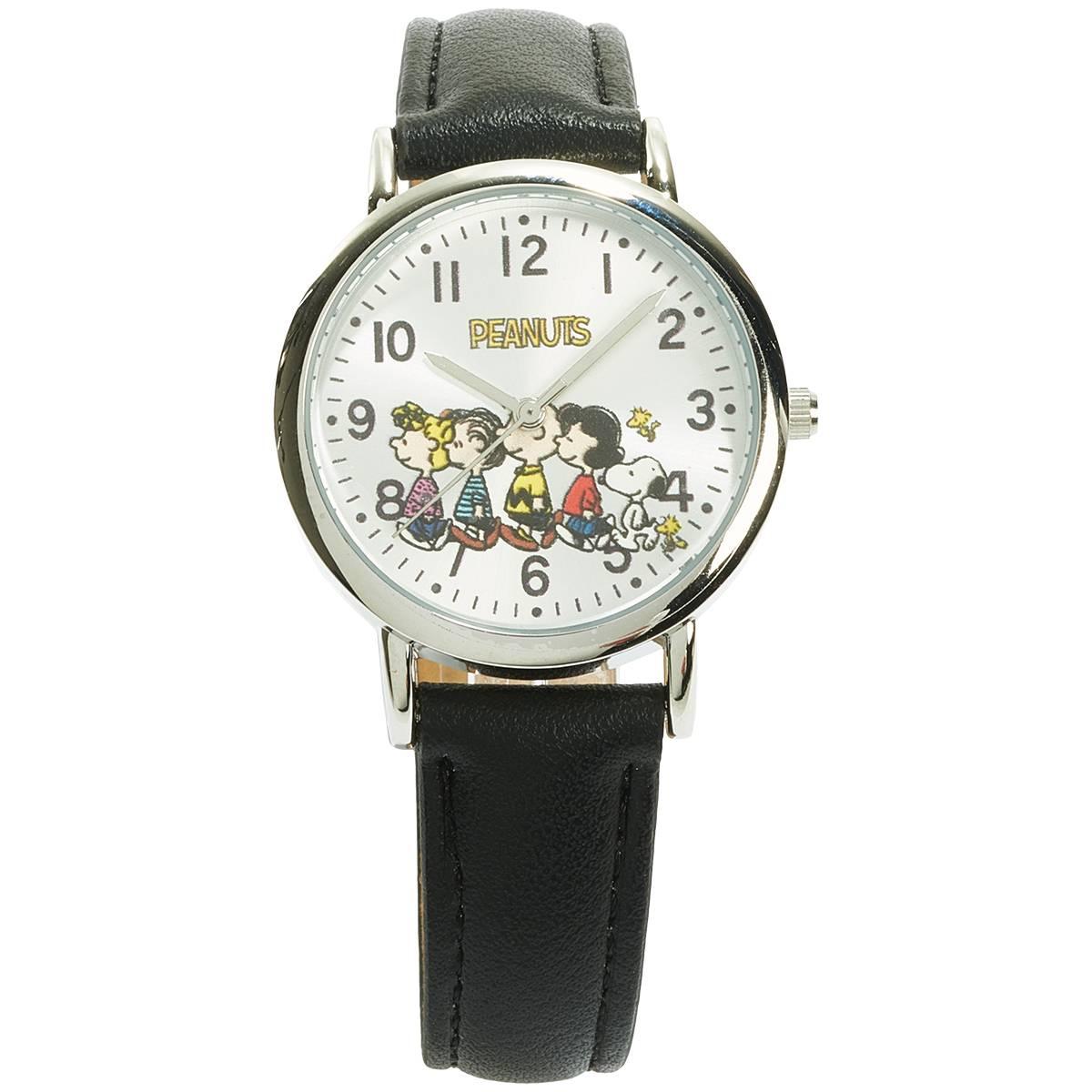 Click here for Womens Peanuts(tm) Gang Silver Case Quartz Watch -... prices